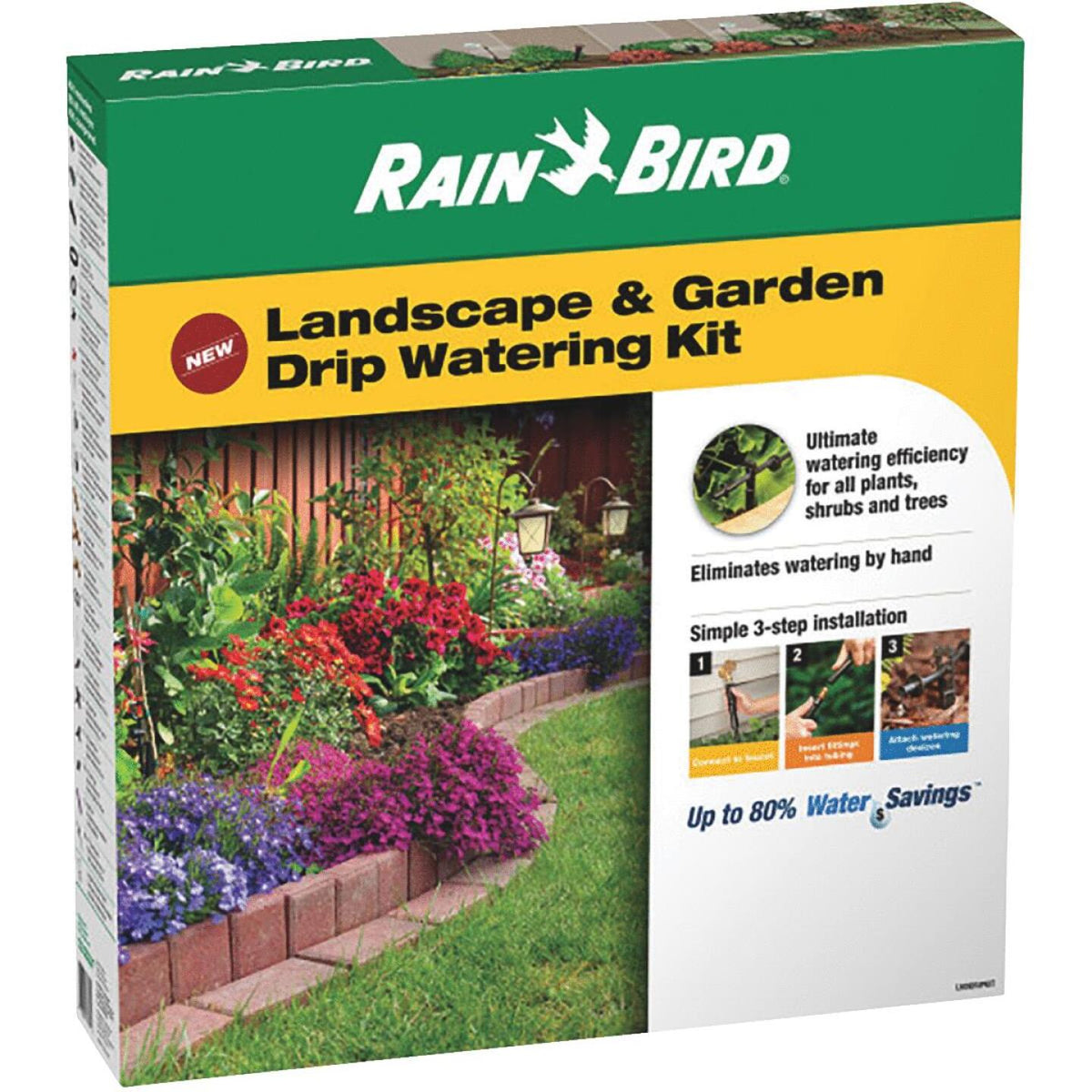 Rain Bird Landscape & Garden Drip Irrigation Watering Kit (108-Piece ...