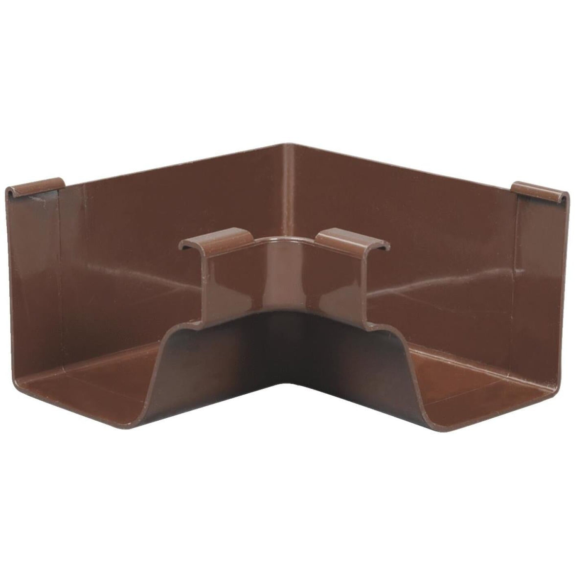 Amerimax 5 In. Traditional K-Style Brown Vinyl Gutter Inside Miter ...